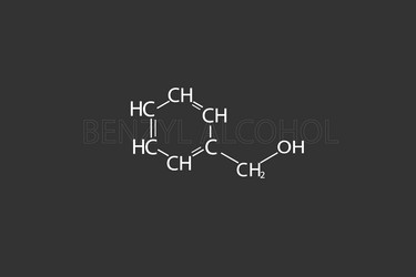 Benzyl alcohol molecular skeletal chemical formula