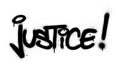 The Word Justice In Cursive