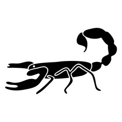 Scorpion animal cut out Royalty Free Vector Image