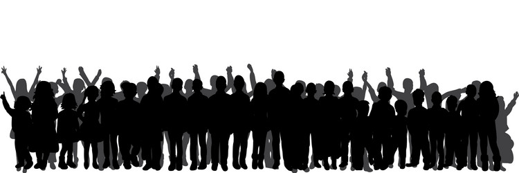 Crowd Outline Vector Images (over 7,400)