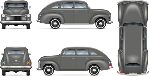 Car 1940s Vehicle Vector Images (over 120)
