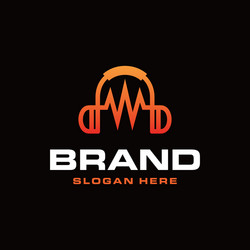 Audio Stereo Waveform Logo Vector Images (over 1,800)