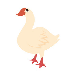 Flat duck design Royalty Free Vector Image - VectorStock