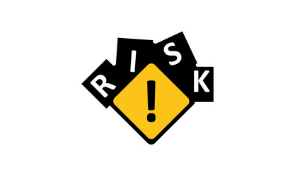 Risk warning attention sign concept mark Vector Image