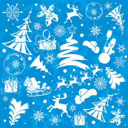 Christmas elements Royalty Free Vector Image - VectorStock
