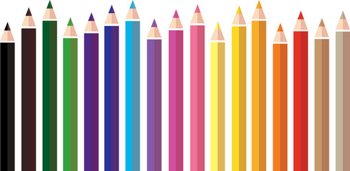 Color pencil background Royalty Free Vector Image