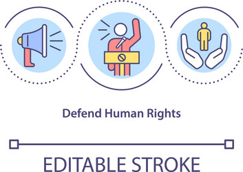 Racial justice concept icon Royalty Free Vector Image
