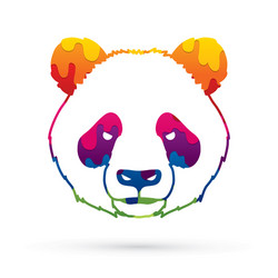 Panda Front View Vector Images (66)
