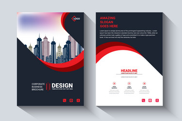 Annual report design layout flyer template Vector Image