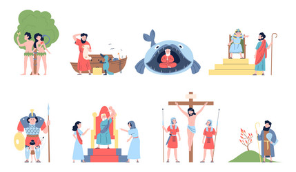 Bible Cartoon Characters Vector Images (over 2,700)