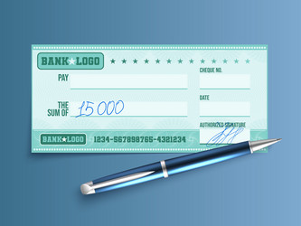 Bank Check Vector Images (over 36,000)