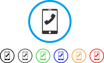 Cell phones icon with set Royalty Free Vector Image