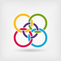 Five-pointed star ribbon emblem symbol Royalty Free Vector