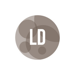 Initial letter logo ld template design Royalty Free Vector