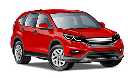 Realistic red metallic black sport two tone Vector Image