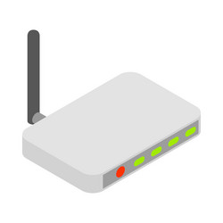 Wireless router icon cartoon style Royalty Free Vector Image