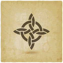 Abstract intertwining symbol vintage background Vector Image