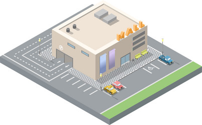 Isometric City Centre Vector Images (90)