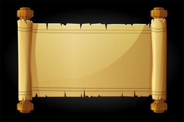 Old map scroll pirate antique treasure map Vector Image