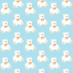Hand drawn bears pattern background Royalty Free Vector