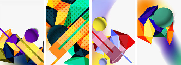 3d sphere and low poly triangle design Royalty Free Vector
