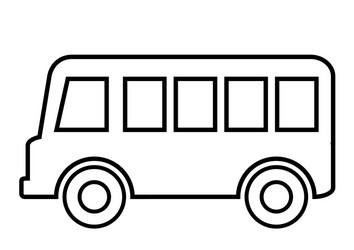 Bus Clipart Outline Vector Images (over 140)