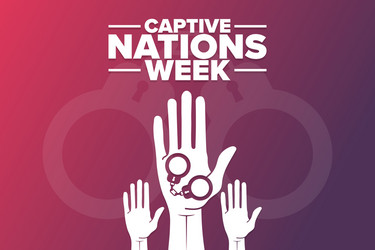 Captive nations week holiday concept template Vector Image