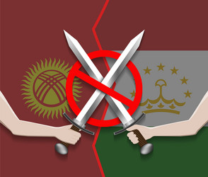 Political military poster combat conflict war Vector Image