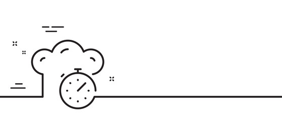 Cooking timer icon frying stopwatch sign food Vector Image