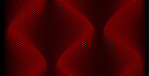 Futuristic volumetric landscape top view Vector Image