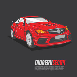 Luxury modern sedan Royalty Free Vector Image - VectorStock