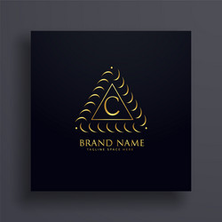 Royal letter r premium logo concept design Vector Image