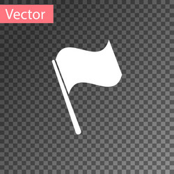 Golf flag icon isolated on transparent background Vector Image
