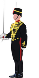 Queens guard Royalty Free Vector Image - VectorStock