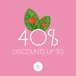 Festive spring poster design for holiday Vector Image