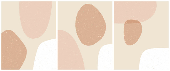 Spots and shapes boho pastel colors bohemian red Vector Image