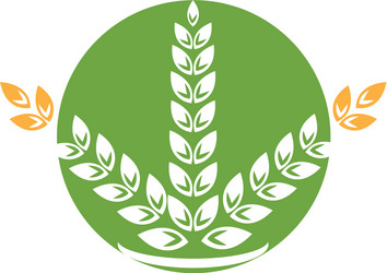 Wheat icon sign logo Royalty Free Vector Image