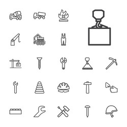 22 build icons Royalty Free Vector Image - VectorStock