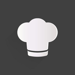 Chef cap icon cooking hat Royalty Free Vector Image