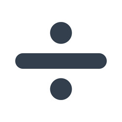 Divide icon image suitable for mobile apps Vector Image