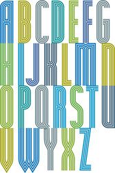 Triple Line Font Vector Images (over 1,300)