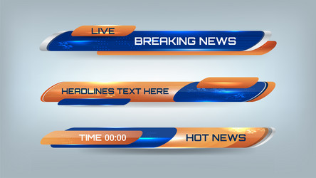 News graphic banners Royalty Free Vector Image