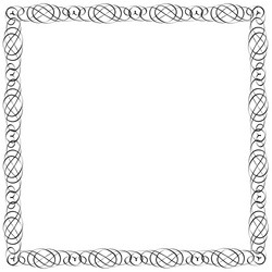 Simple Calligraphy Border Designs