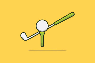 Billiard stick and ball Royalty Free Vector Image