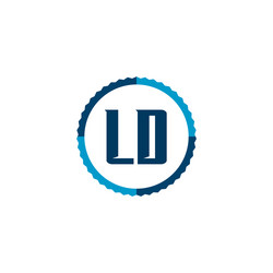 Initial letter logo ld template design Royalty Free Vector