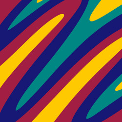 Retro swirls 70s vintage style background Vector Image