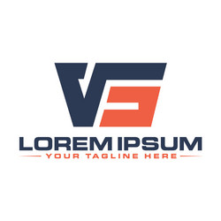 Creative vs letter logo design Royalty Free Vector Image