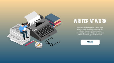 Writer Banner Vector Images (over 1,800)