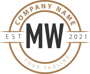 Vintage Mw Monogram Vector Images (over 410)