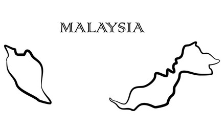 Labuan malaysia map grey Royalty Free Vector Image